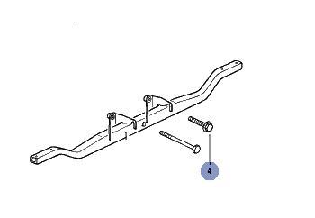 Baywindow Bus Rear Engine Brace Side Bolt (2 Required) - Cool Air VW