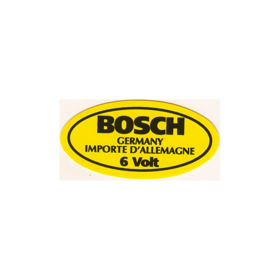 Original 6 Volt Bosch Coil Sticker - Cool Air VW